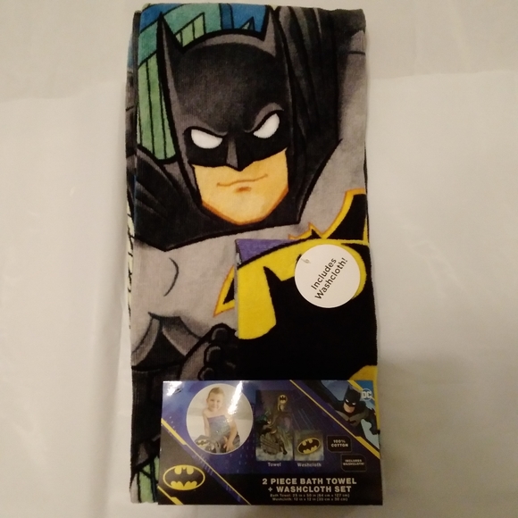 Bath, Skin & Hair | Nwt Batman Bath Towel Set | Poshmark